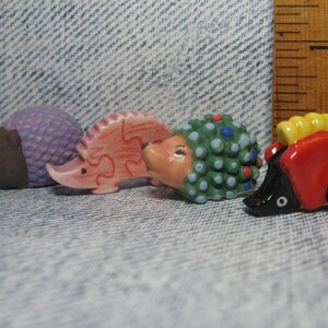 HEDGEHOG Toys Retro Vintage Hedgehogs French Feve Feves | Etsy