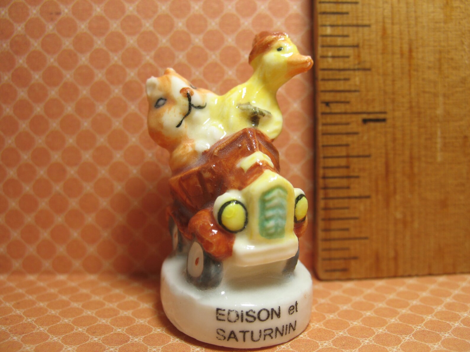 SATURNIN Dynamo Duck & Edison the Guinea Pig Cartoon French - Etsy
