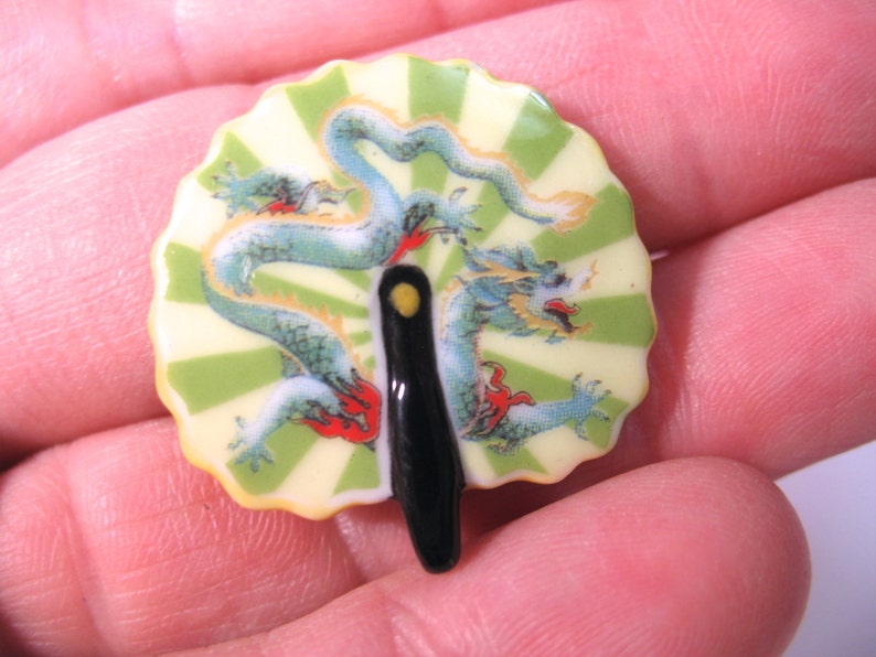 Ladies Hand Fans Asian Chinese DRAGON Fan French Feve - Etsy