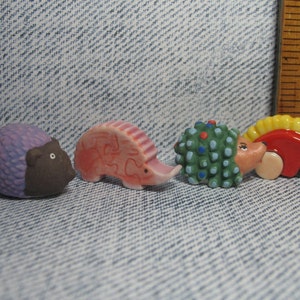 HEDGEHOG Toys Retro Vintage Hedgehogs French Feve Feves | Etsy
