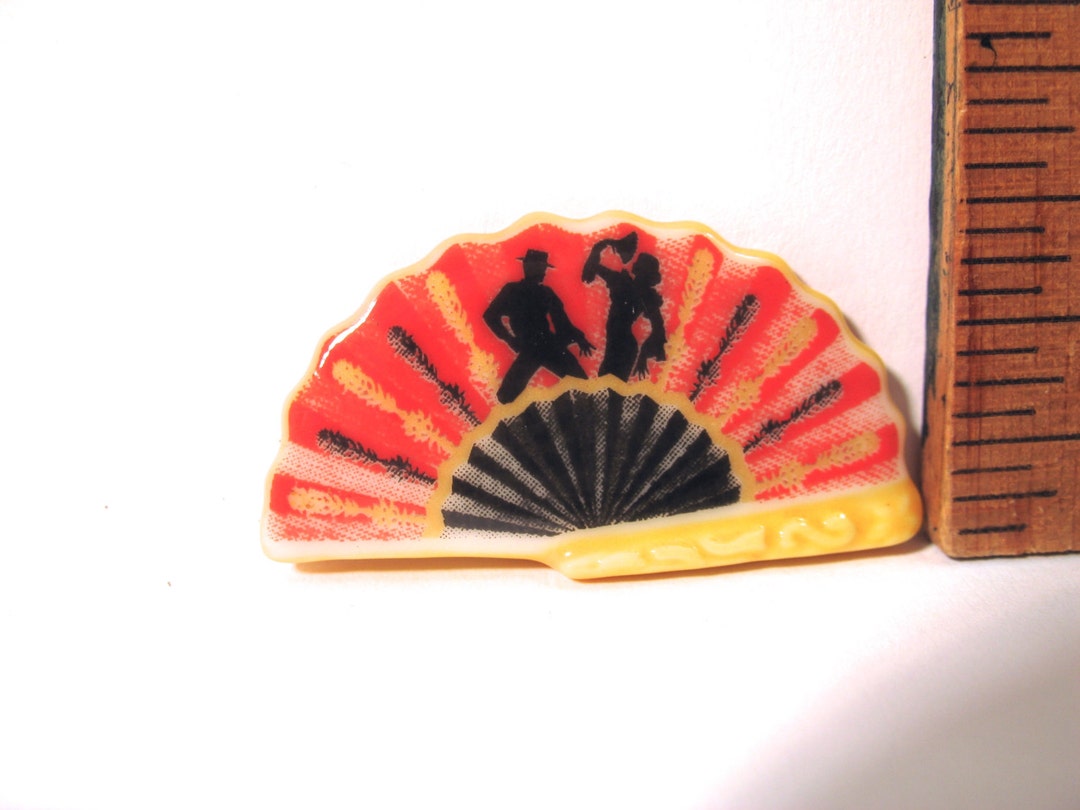 Ladies Hand Fans - Spanish Flamenco Dancer Fan - French Feve Feves ...