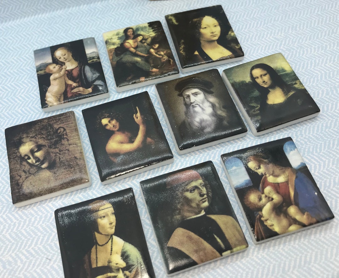 Tiny Renaissance PAINTINGS Museum Masterpiece Art Artist Rembrandt Da ...