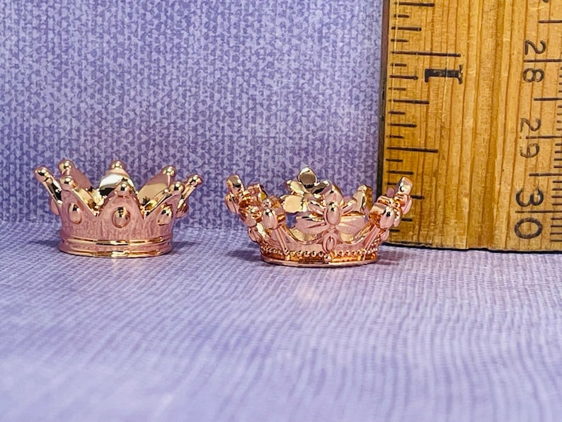 Rose Gold Metal CROWNS Royal Headdress Gold Crown Tiara King Queen ...