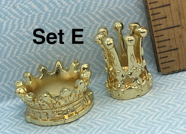 Golden Metal CROWNS Royal Headdress Gold Crown Tiara King - Etsy