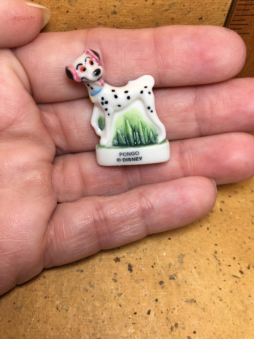 Tiny Disney's PONGO 101 Dalmatians Figurine Vintage Dog French Feve ...