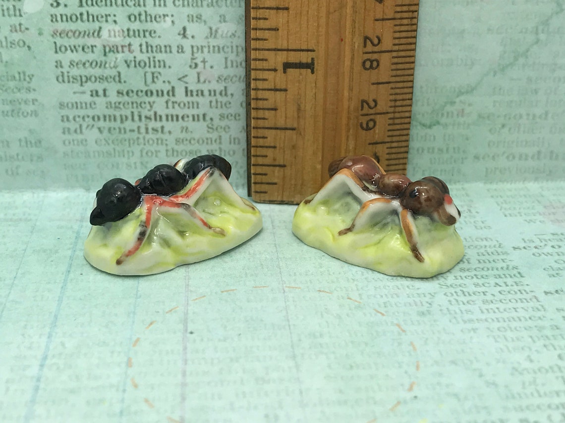 2 ANTS Ant Bugs Insect Bug Hand Painted French Feve Feves - Etsy