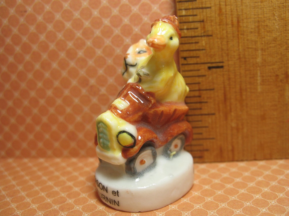 SATURNIN Dynamo Duck & Edison the Guinea Pig Cartoon French - Etsy