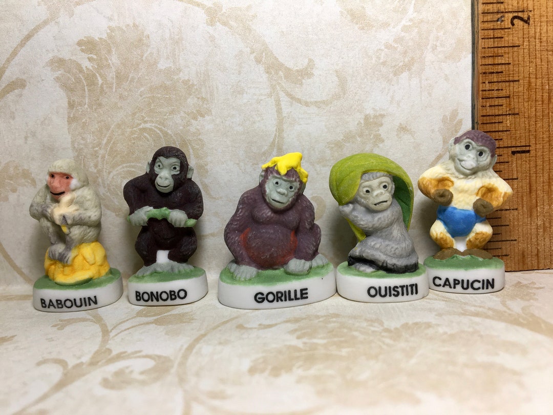 Tiny PRIMATES Species Baboon, Bonobo, Gorilla, Ouistiti Marmoset ...