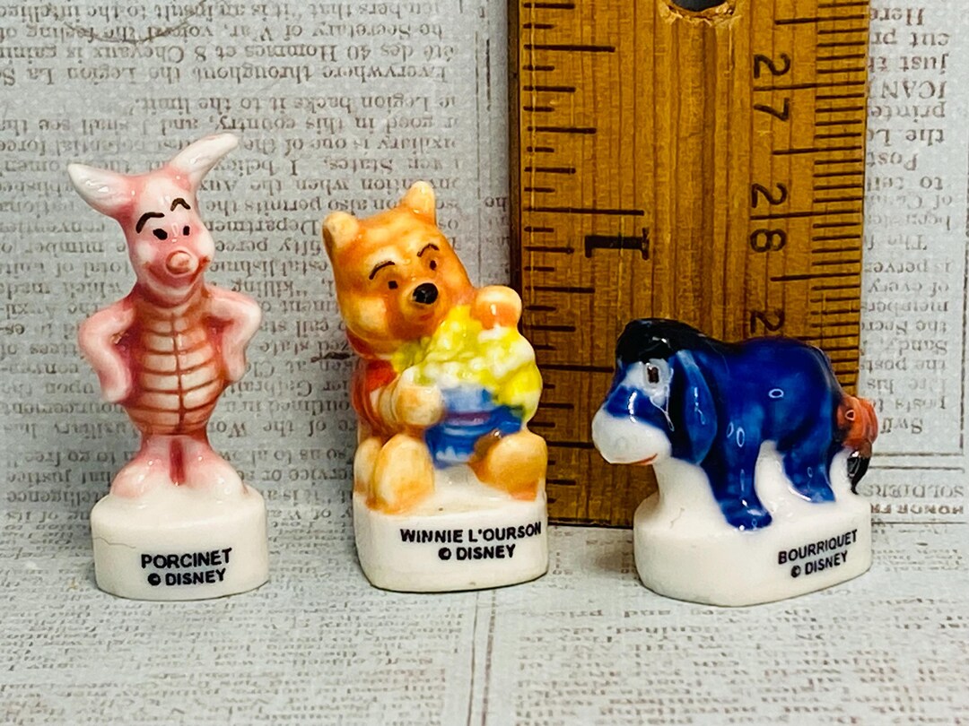 WINNIE the POOH Eeyore and Kanga With Roo VINTAGE 3 Pcs Disney French ...