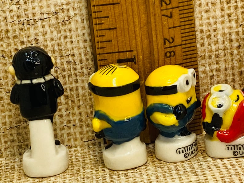 Tiny MINIONS Despicable Me - Ceramic Miniature Figurines - French Feve ...