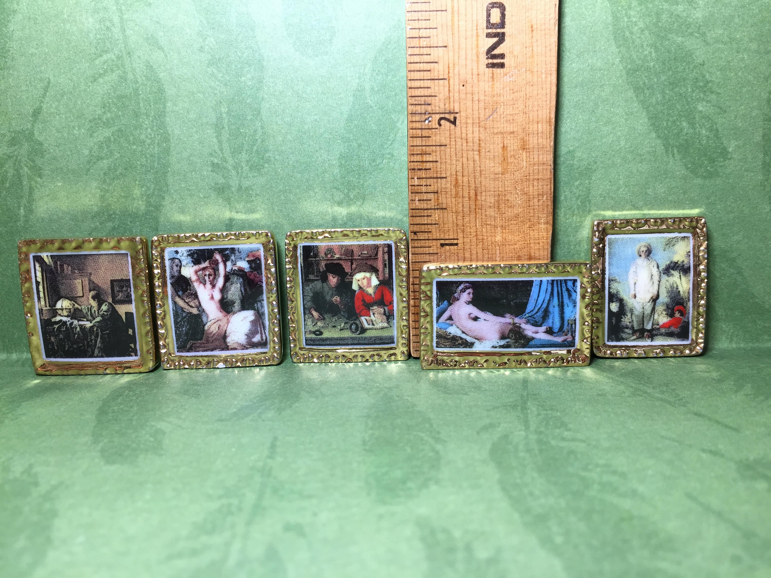 Louvre Art Museum Mini Paintings Treasures Vermeer Chassieriau Metsys ...