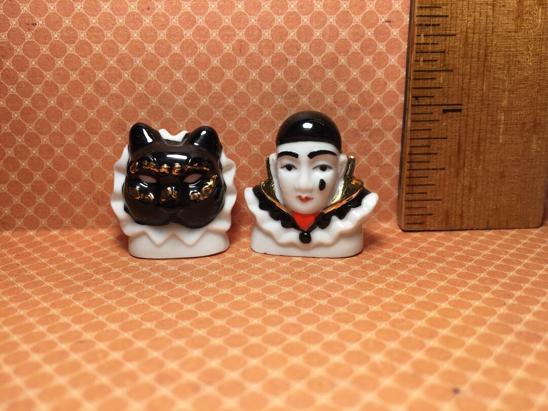 Carnival Mardi Gras Masks Pierrot Clown Cat Kitten Mask - French Feve ...