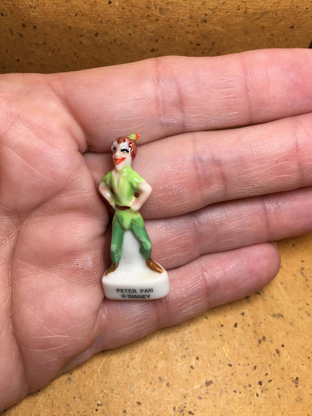 Tiny Disney's PETER PAN Figurine Vintage Statue French Feve Feves ...