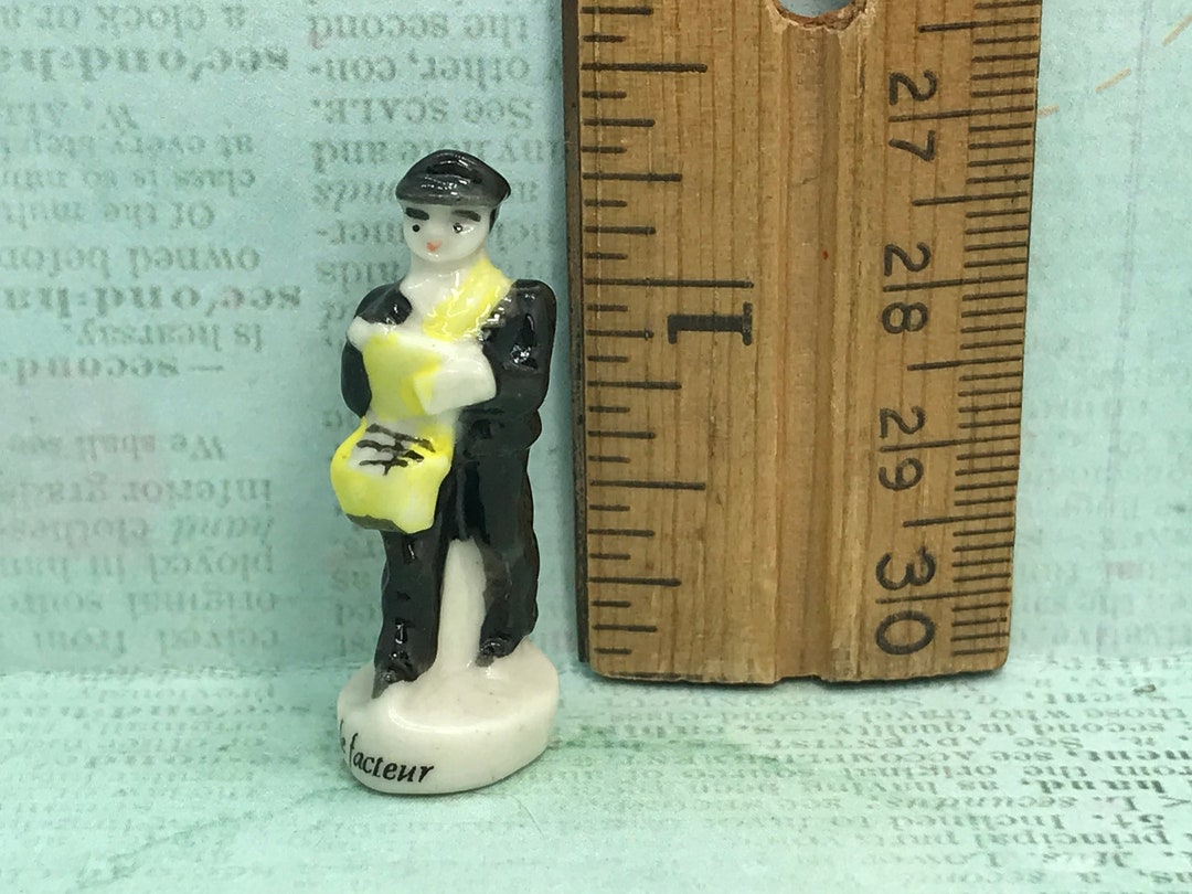 Vintage Mailman Postman - French Feve Feves Figurines Dollhouse ...
