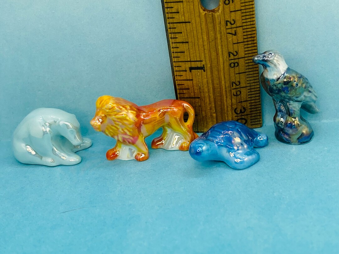 CLEARANCE Lion Polar Bear Turtle Eagle Iridescent Animal Sculptures ...