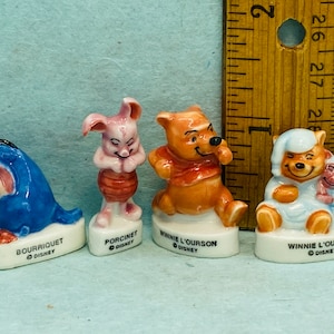 WINNIE the POOH Vintage 8pc Set Disney Roo Piglet Tigger Eeyore ...