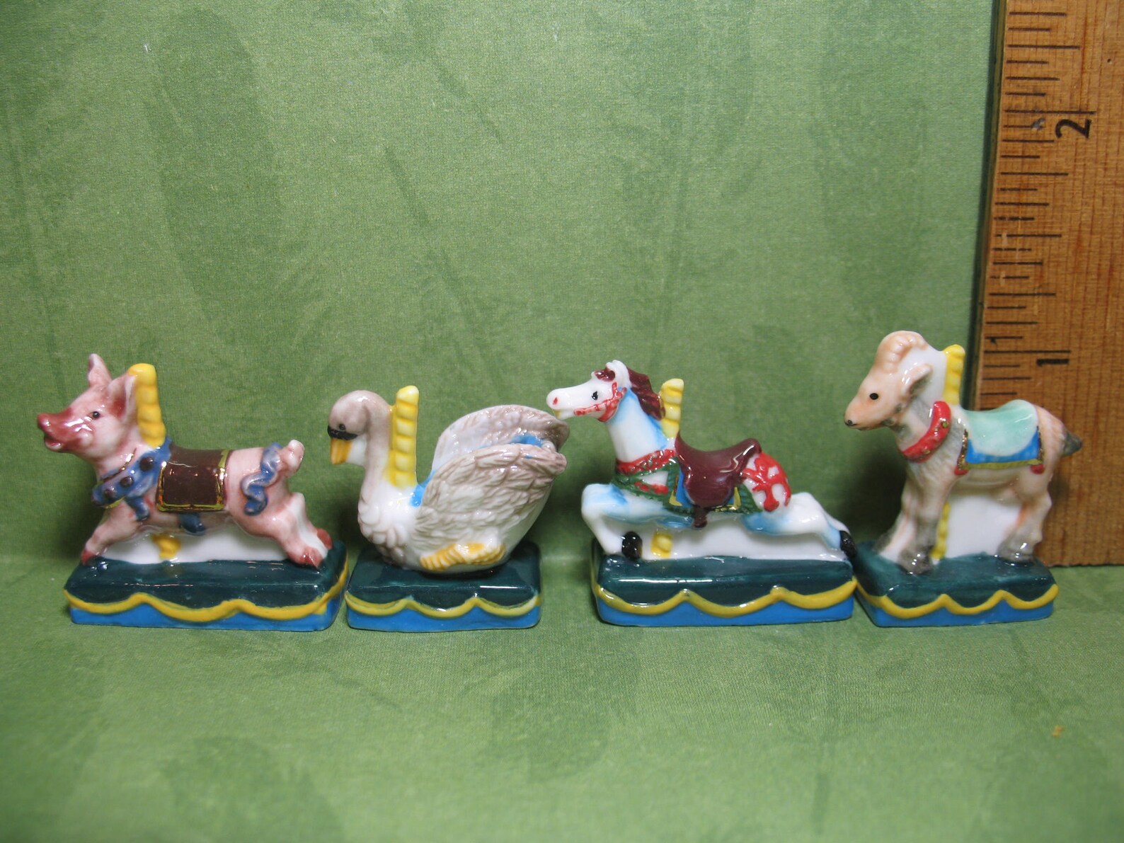 Merry Go Round Animals Carousel Horse Swan Bear Dog Cat Tiny - Etsy