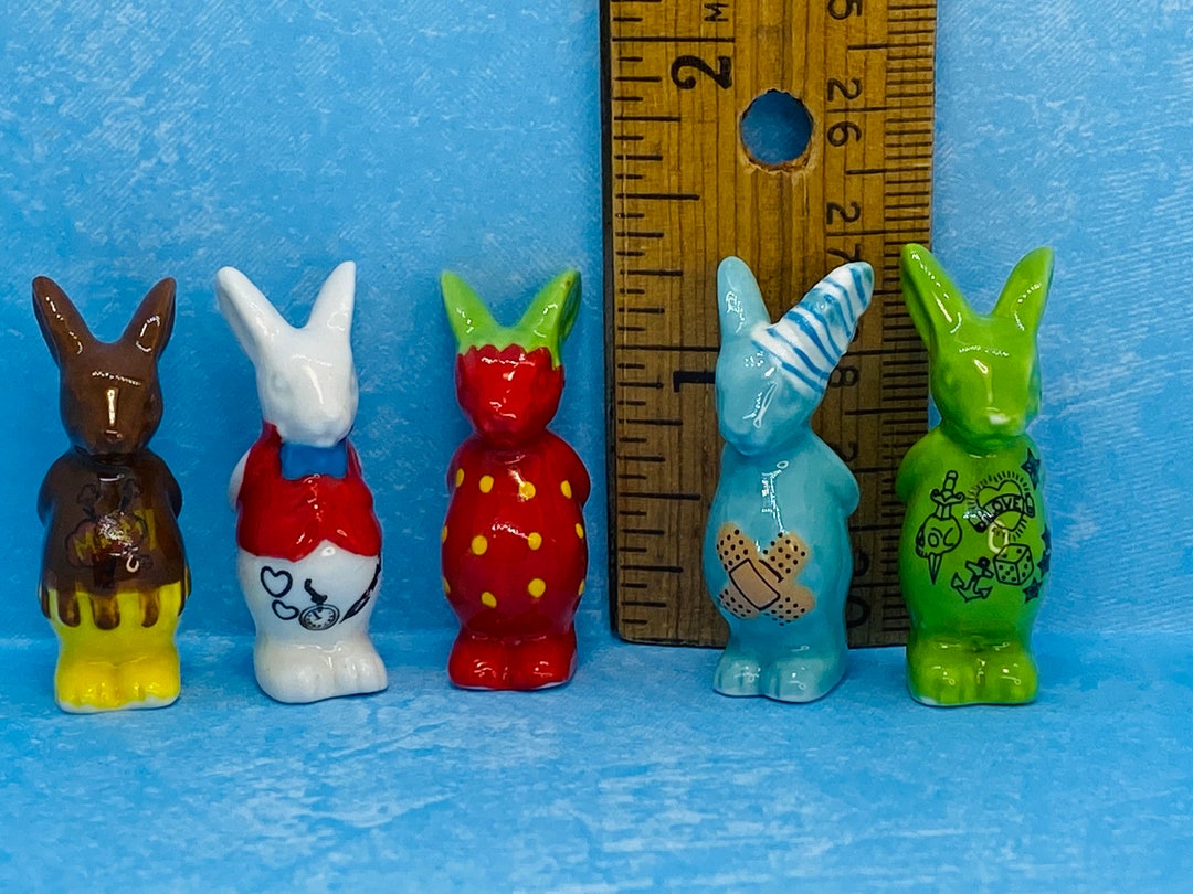 Modern POP ART RABBITS 2022 Porcelain Bunnies Bunny Rabbit Contemporary ...