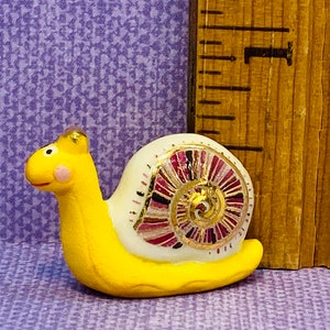 SNAILS Decorated Shells Snail Figures Escargot Sculptures - French Feve ...