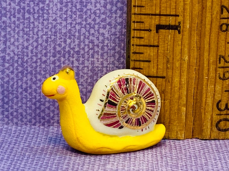 SNAILS Decorated Shells Snail Figures Escargot Sculptures - Etsy