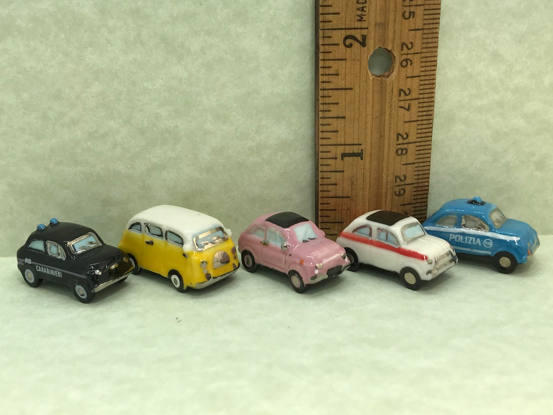 Roman Holiday Tiny Retro MOTOR CARS Car Auto Police Vintage Italy ...