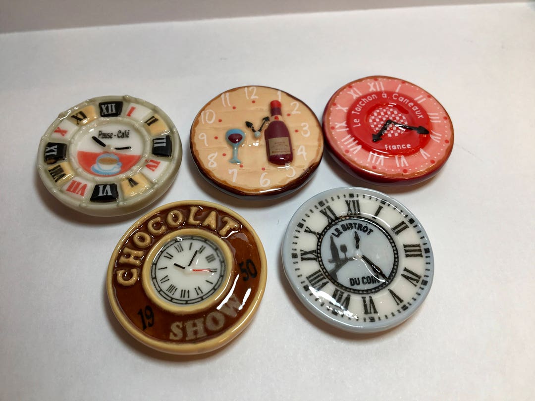 Kitchen Wall CLOCKS Fun Restaurant Clock Decor Wine Waiter - French ...