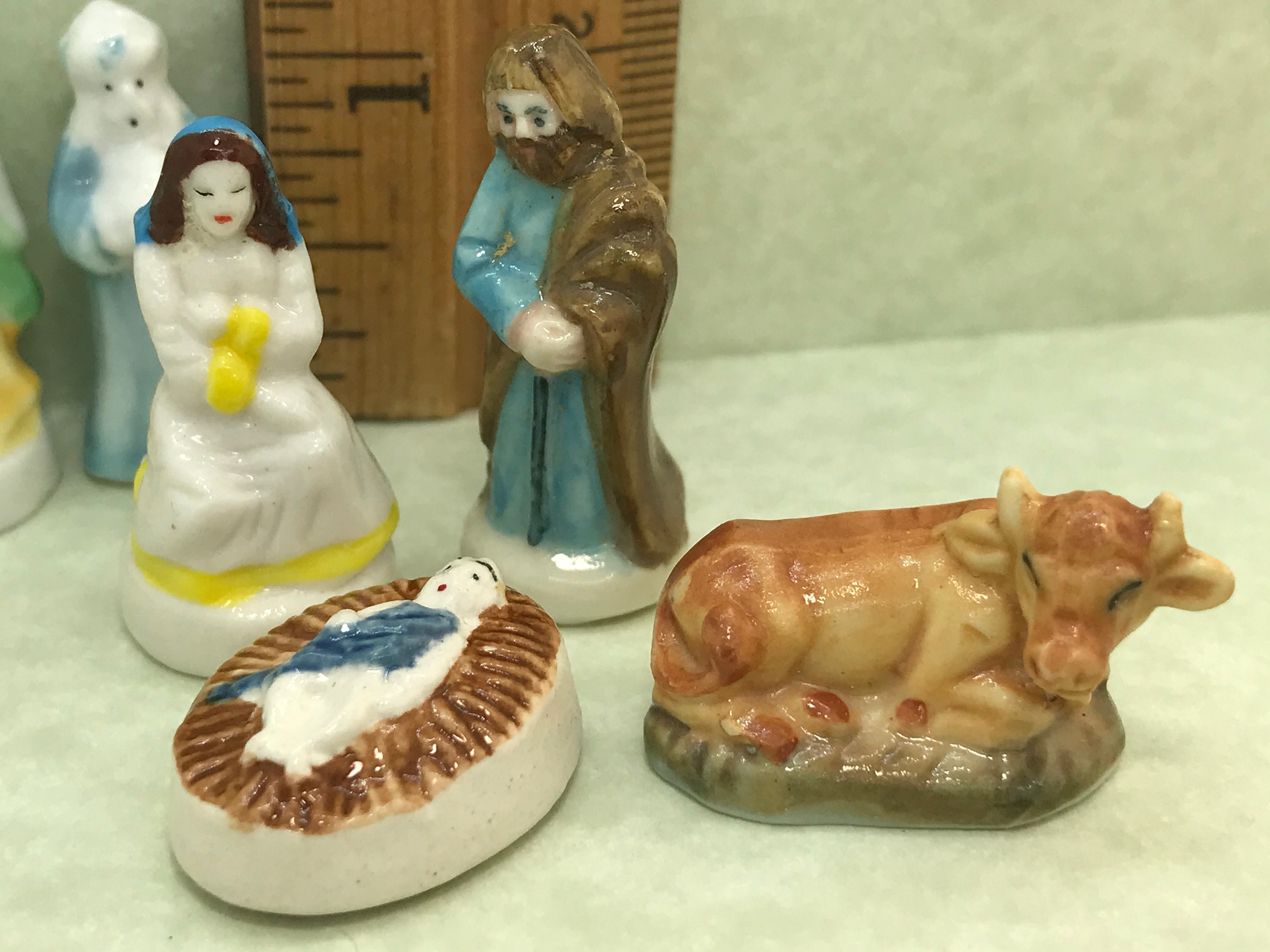 Tiny Nativity Miniature Creche Hand Made 7 pcs Wise Men | Etsy