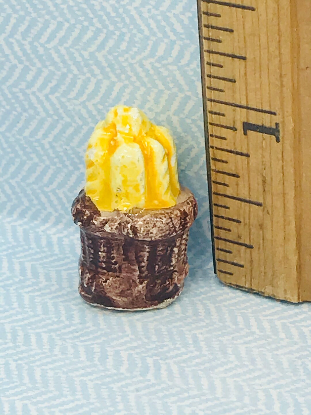 Mini BREAD BASKET Baguette Loaf Bakery Baker Baked Goods Vintage Pain ...
