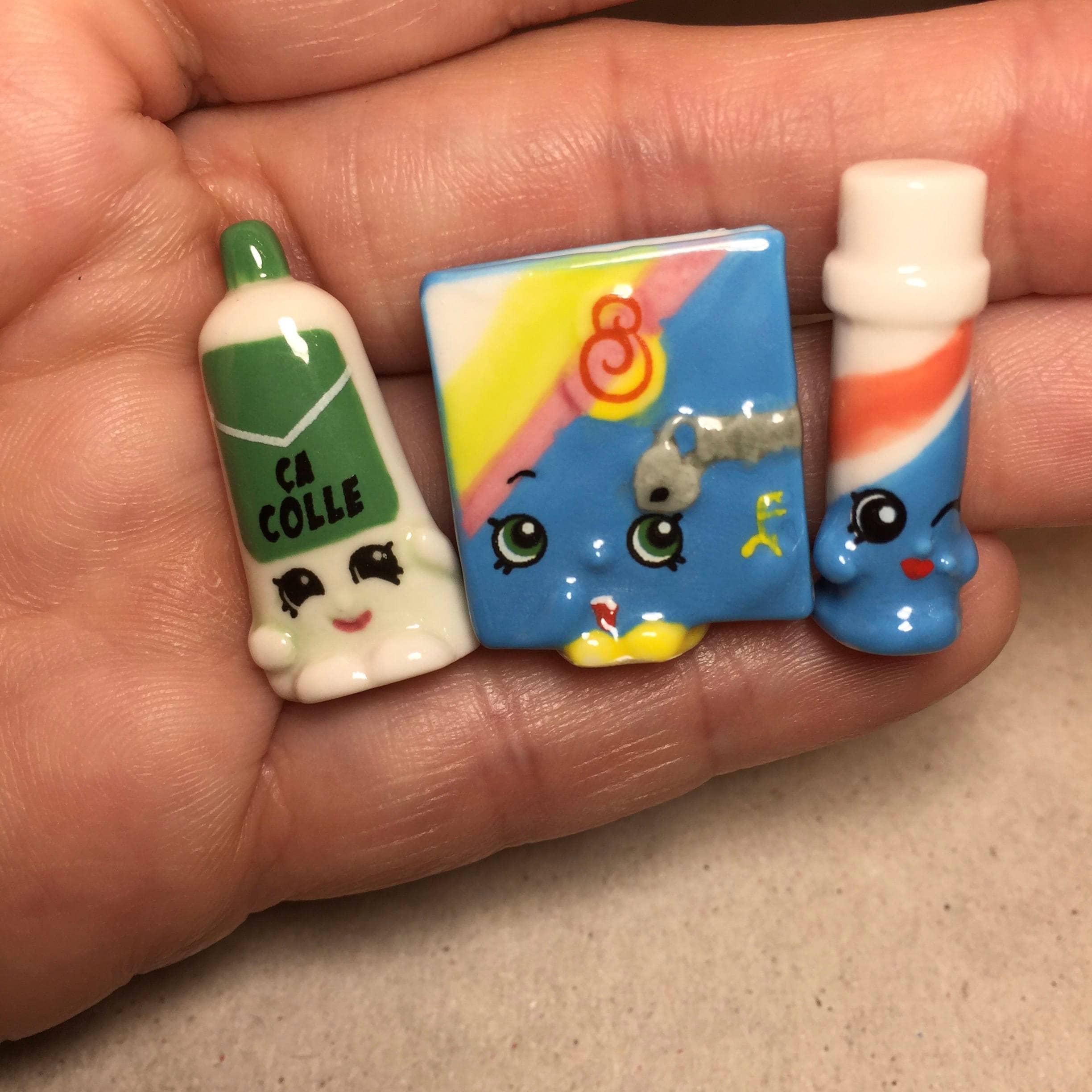 SHOPKINS Feves School Supplies: Scissors Glue Calculator Ruler | Etsy