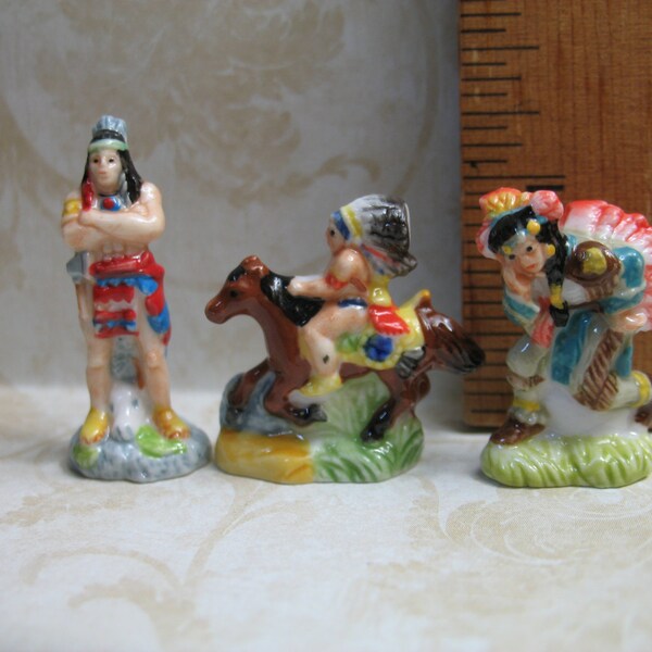 Porcelain Indian Chief Figurine - Etsy