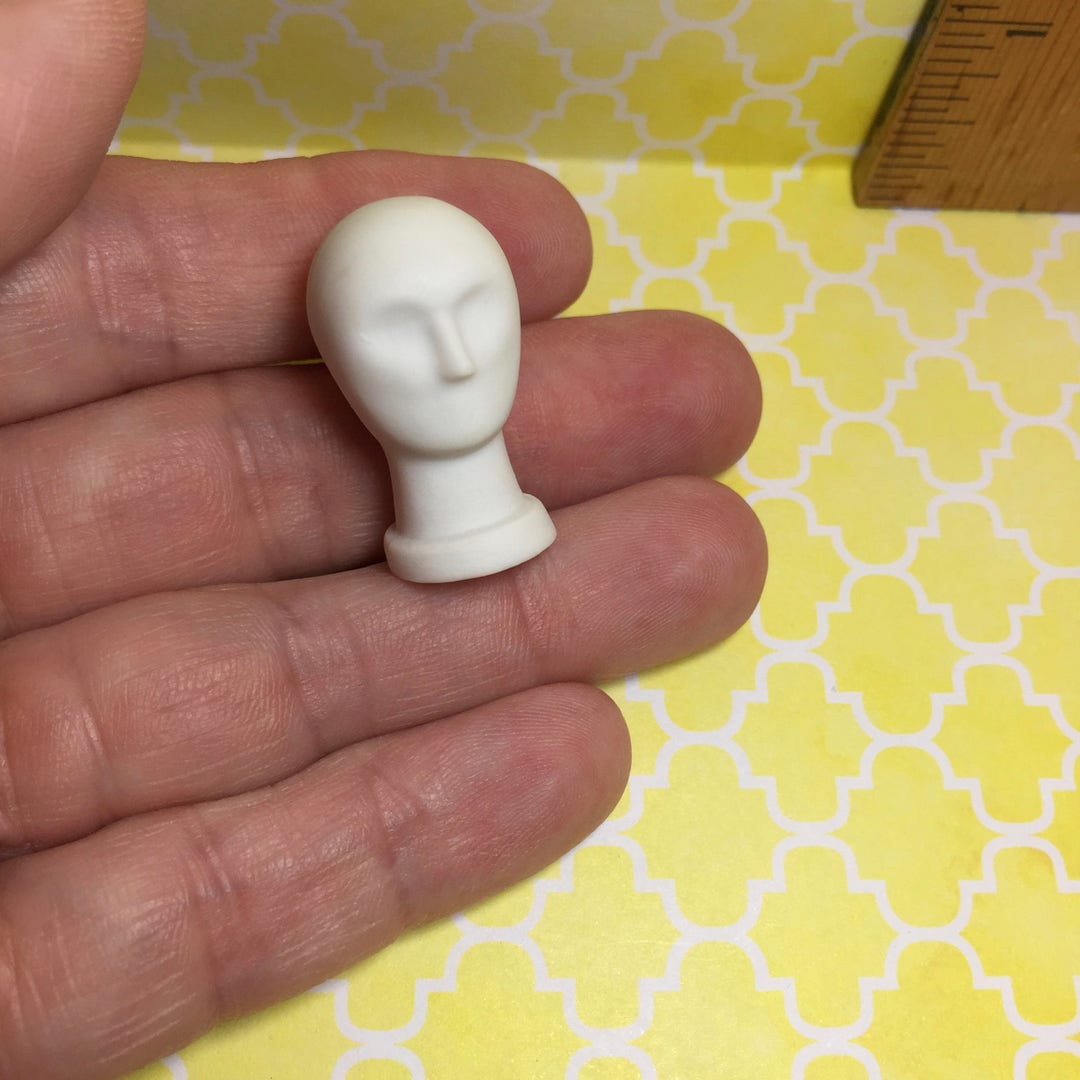 HAT Forms Models Modern Head Sculptures Miniature Millinery Head Form ...