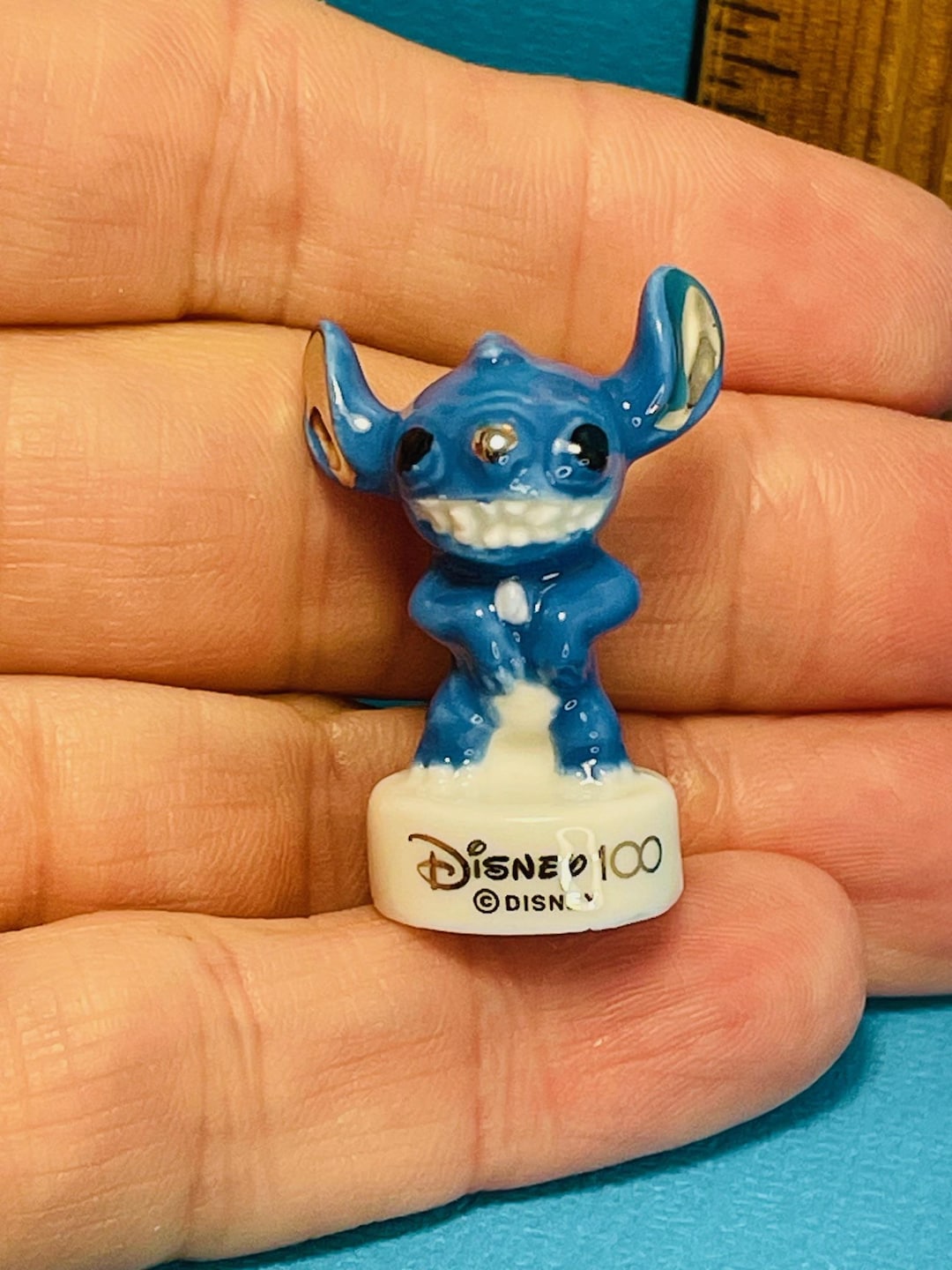 Disney's LILO & STITCH 100 Year Anniversary French Feve Feves Porcelain ...