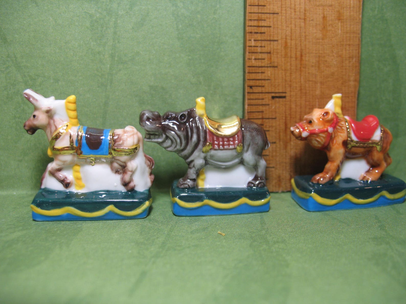 Merry Go Round Animals Carousel Horse Swan Bear Dog Cat Tiny - Etsy