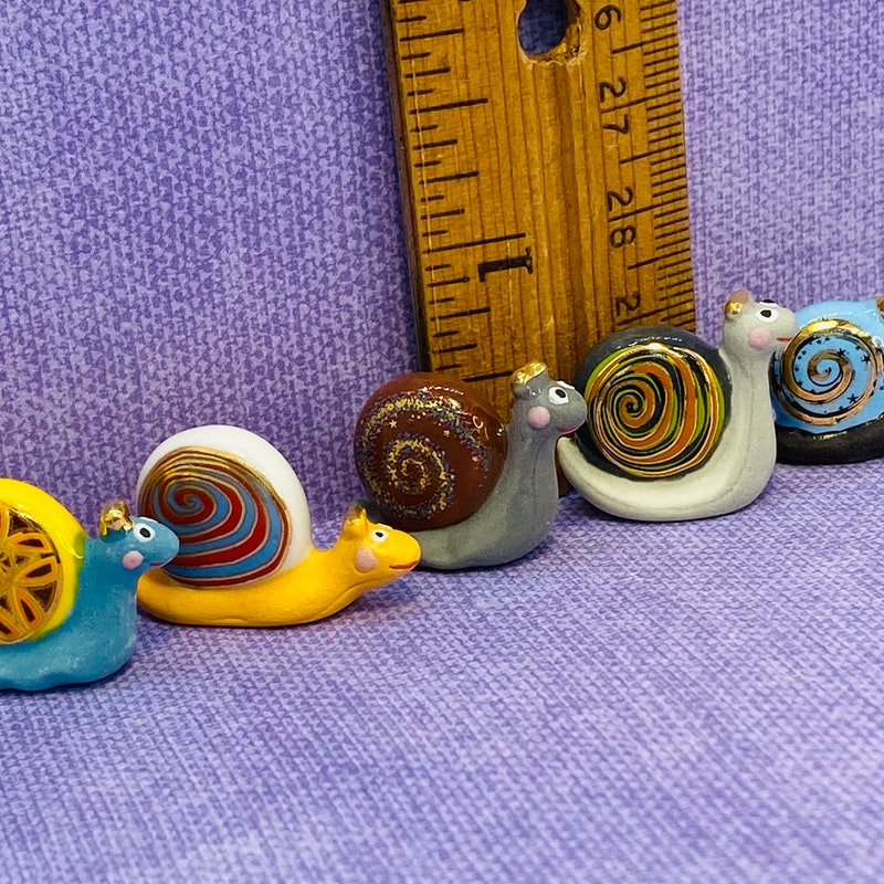 Silver Snail Figurine - Etsy