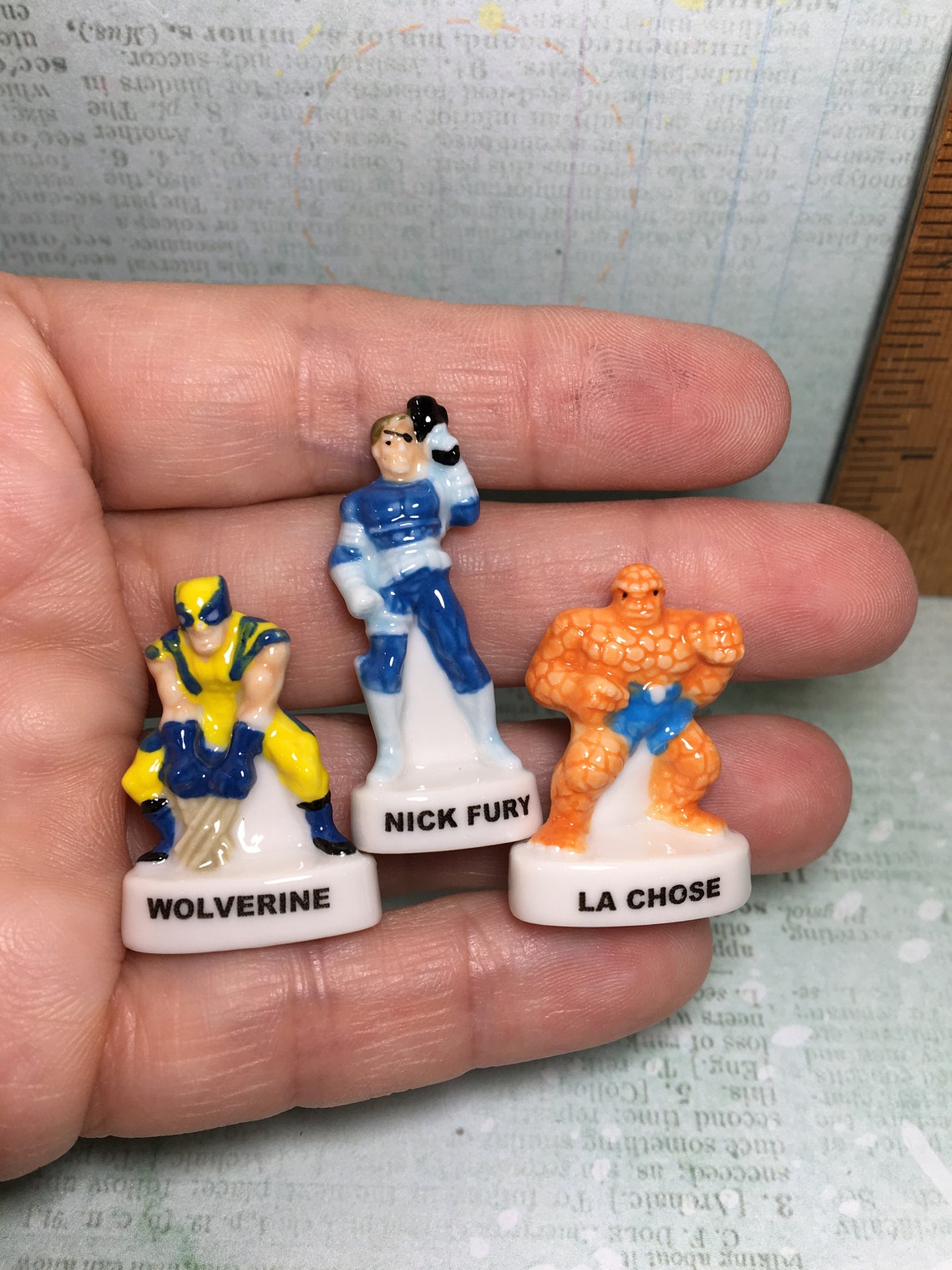 MARVEL Tiny Superheroes Spiderman Hulk Wolverine Mr Fantastic | Etsy