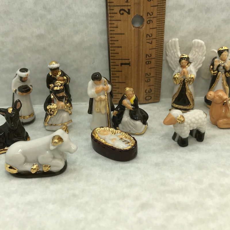 Porcelain Feve Nativity - Etsy