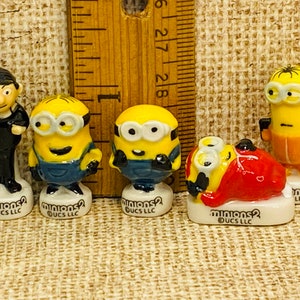 Tiny MINIONS Despicable Me - Ceramic Miniature Figurines - French Feve ...