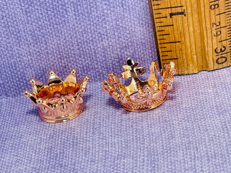 Rose Gold Metal CROWNS Royal Headdress Gold Crown Tiara King Queen ...
