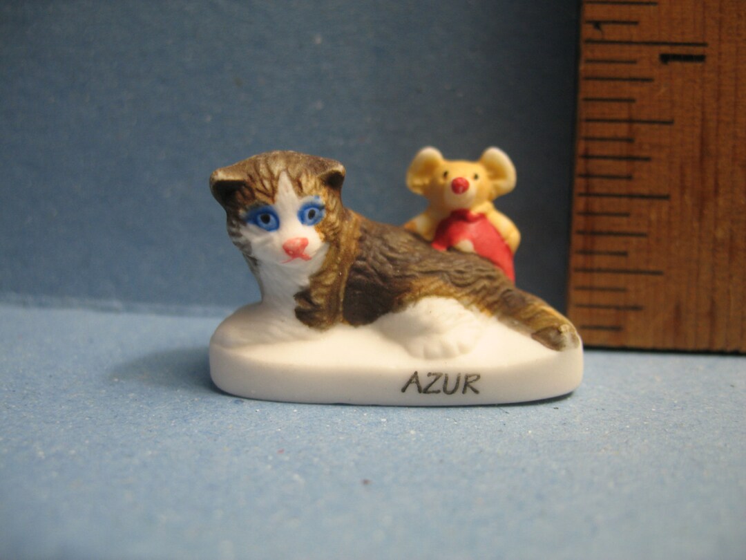 KITTEN CREW Kitty Cats Cat Hand Painted Porcelain - French Feve Feves ...