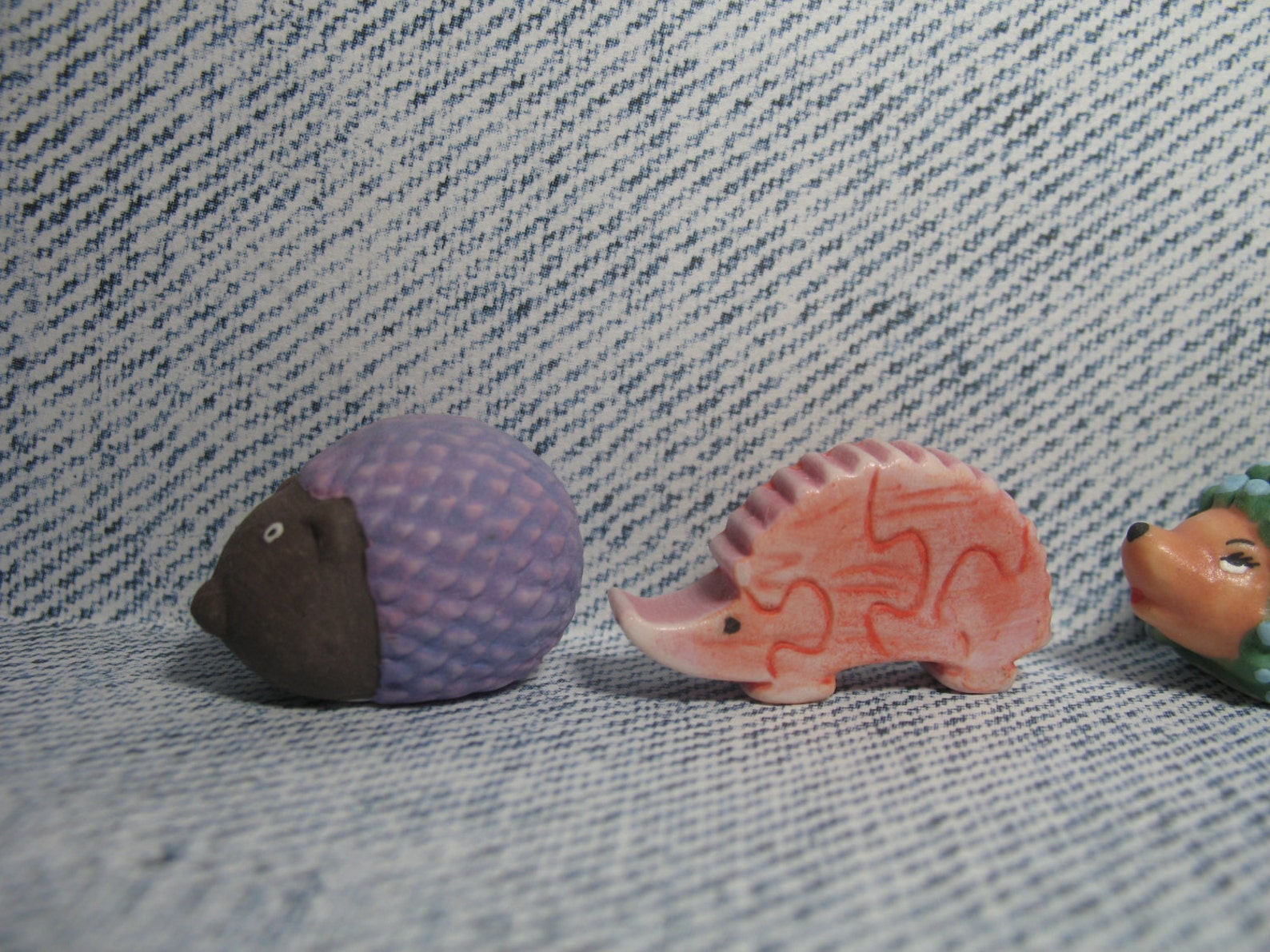 HEDGEHOG Toys Retro Vintage Hedgehogs French Feve Feves | Etsy