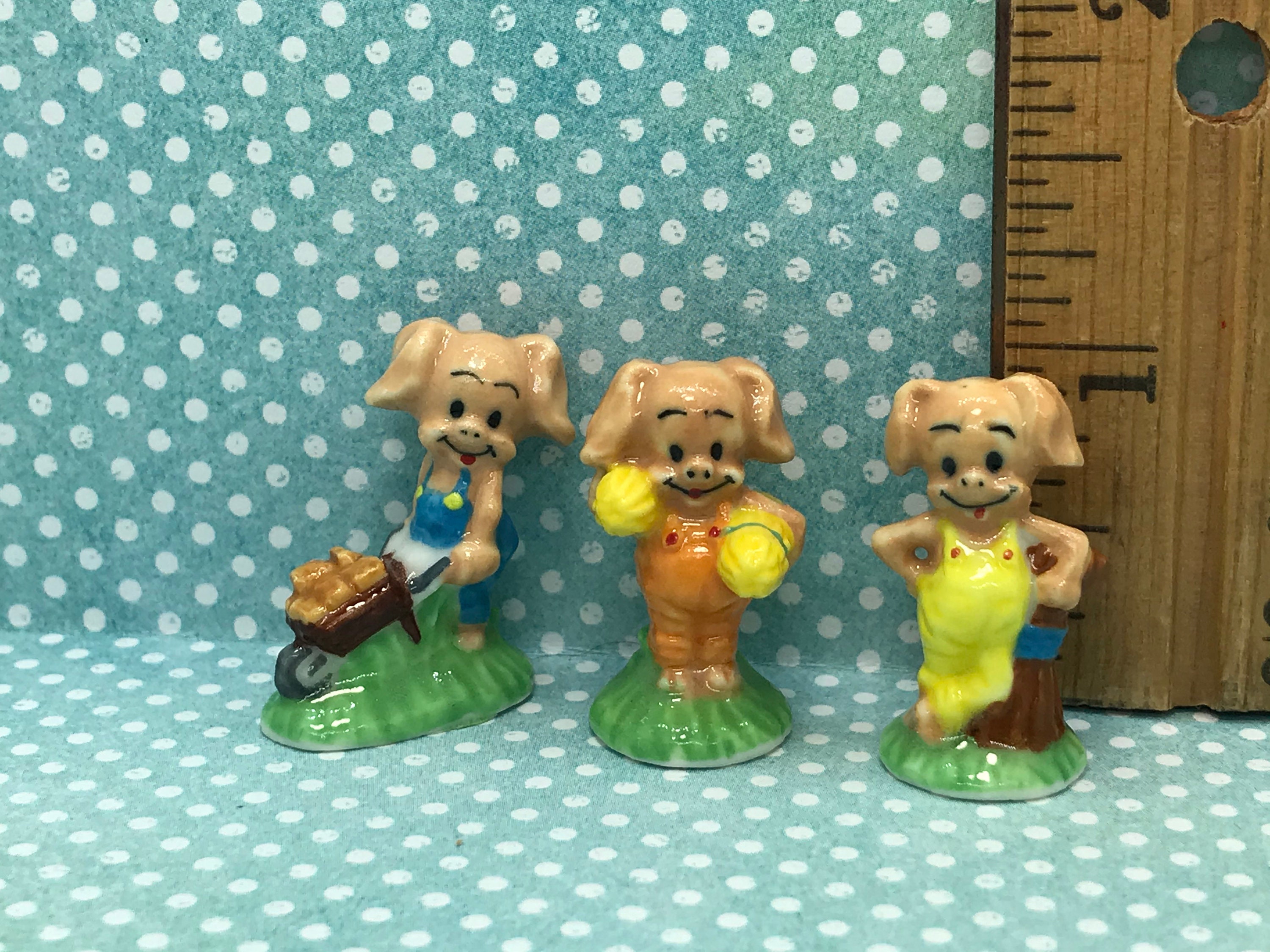 The 3 LITTLE PIGS Fairy Tale Vintage Set of 10 Pcs Three Pig | Etsy