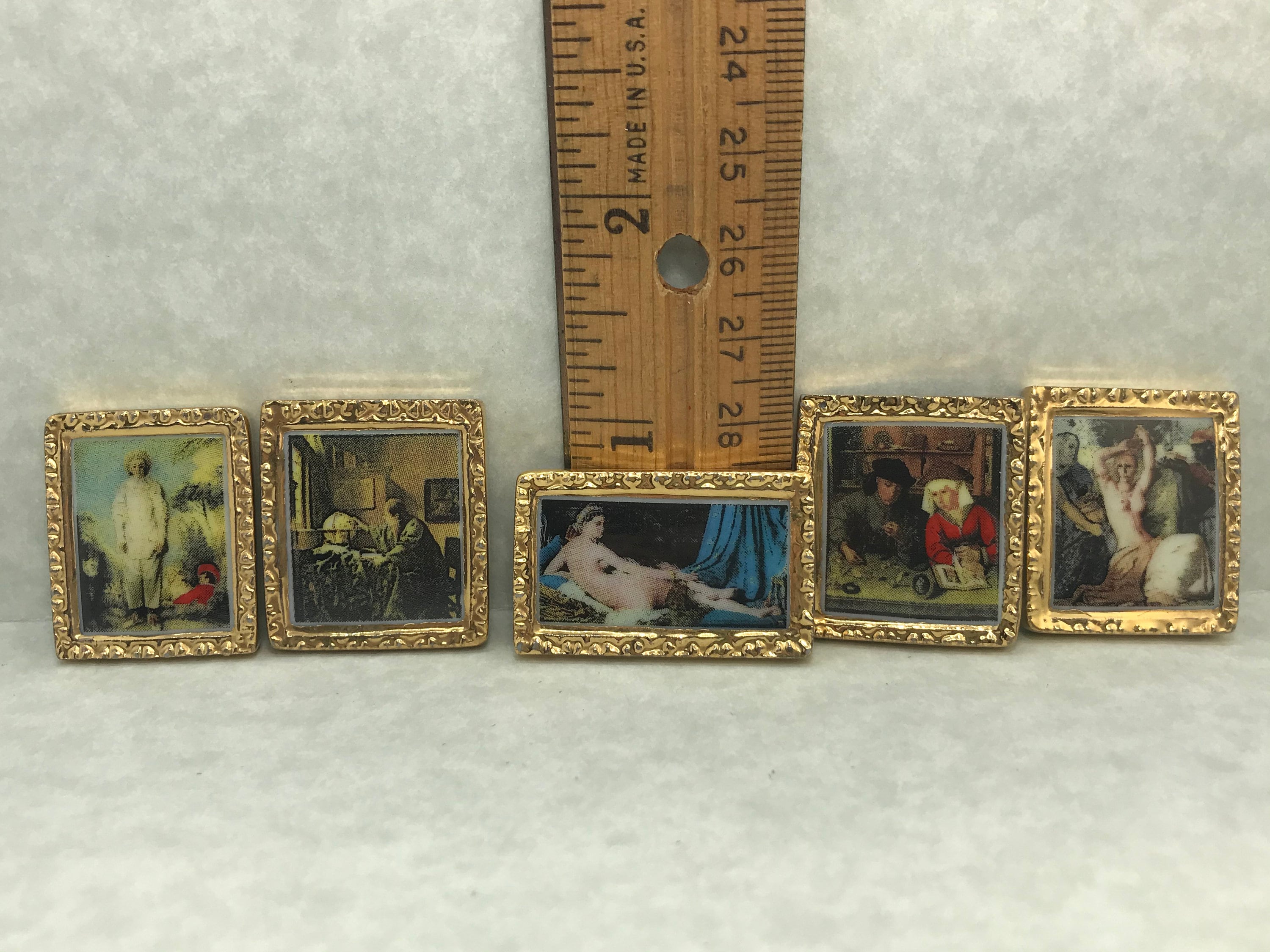 Louvre Art Museum Mini Paintings Treasures Vermeer Chassieriau Metsys ...