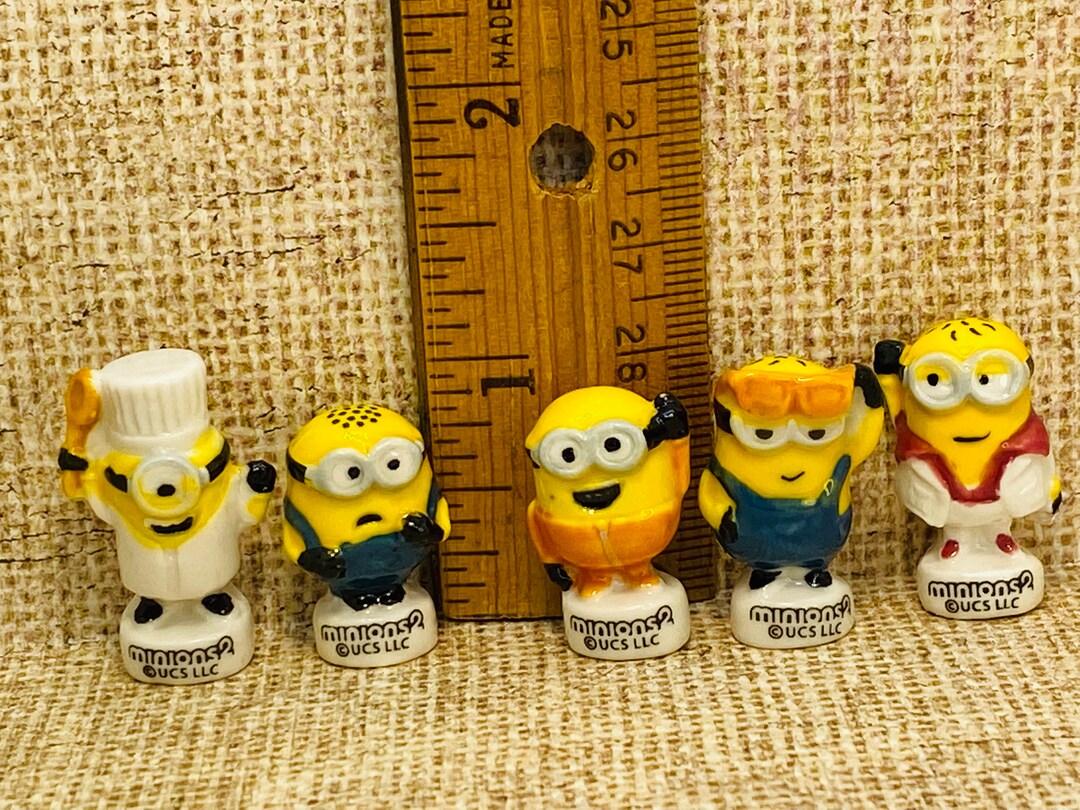 Tiny MINIONS Despicable Me - Ceramic Miniature Figurines - French Feve ...