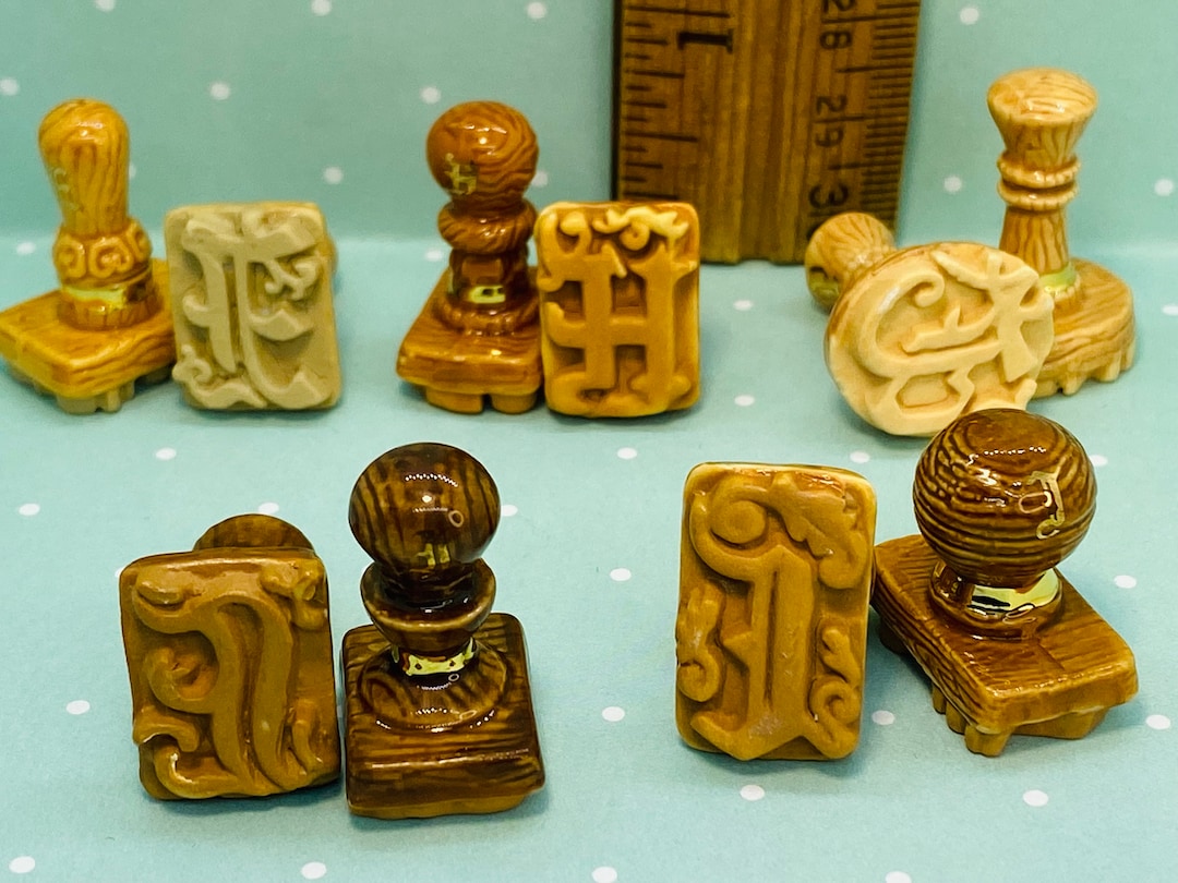 Tiny Vintage Calligraphy Letter Stamps Monks Printing Press Alphabet ...