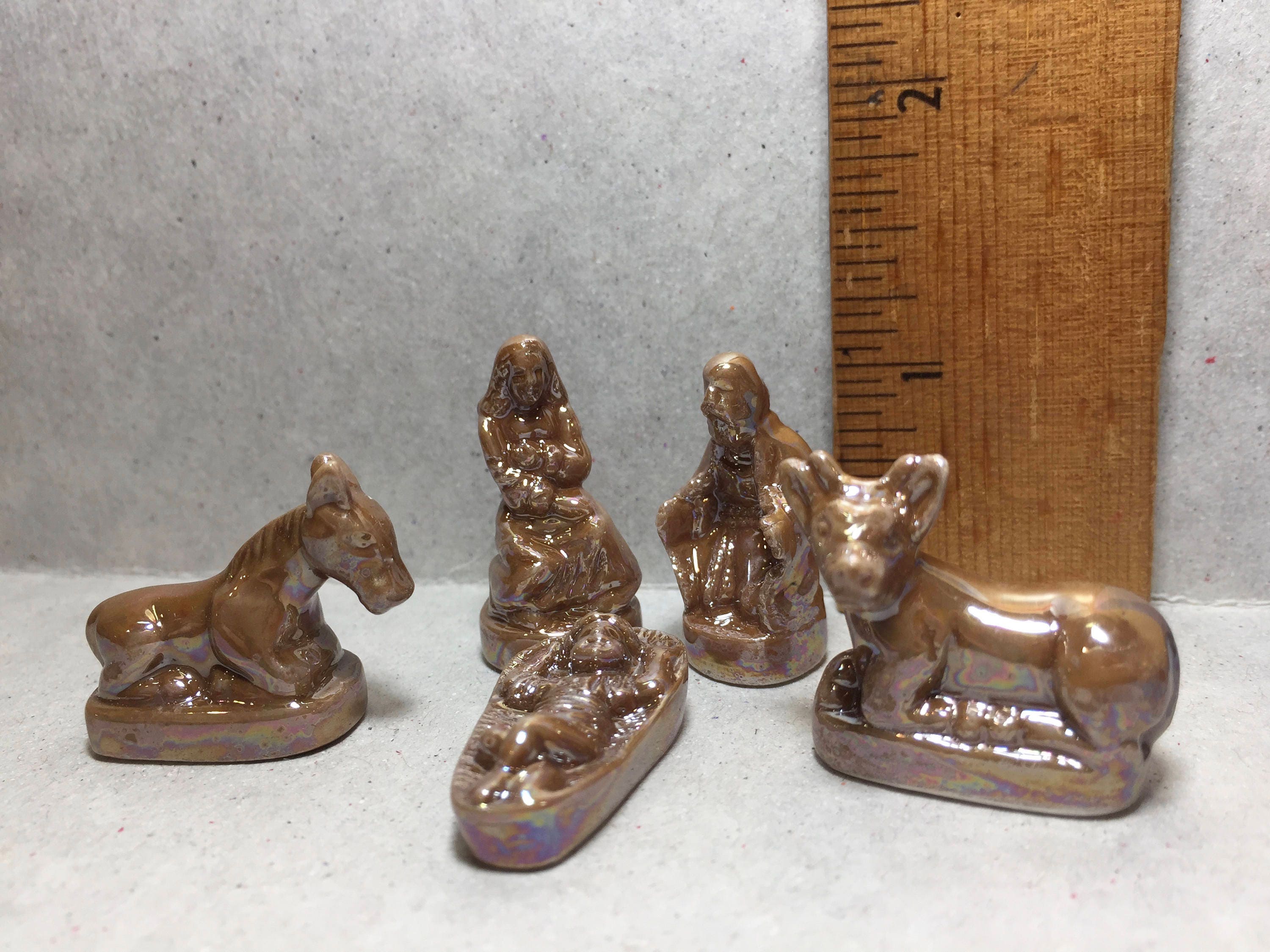 Elegant BRONZE NATIVITY Set Mary Joseph Jesus Wise Men - Etsy