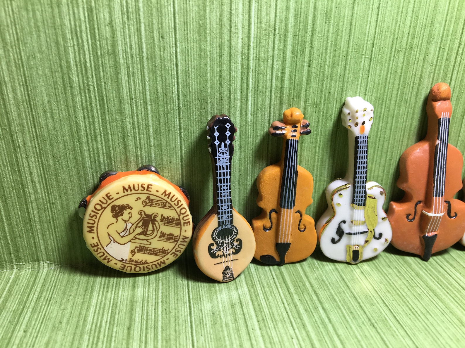 Tiny Musical Instruments: Electric Guitar Violin Accordian - Etsy