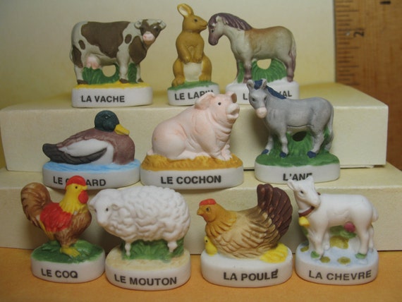 FARM ANIMALS Sheep Cow Pig Donkey Rabbit Hen Lamb Horse | Etsy