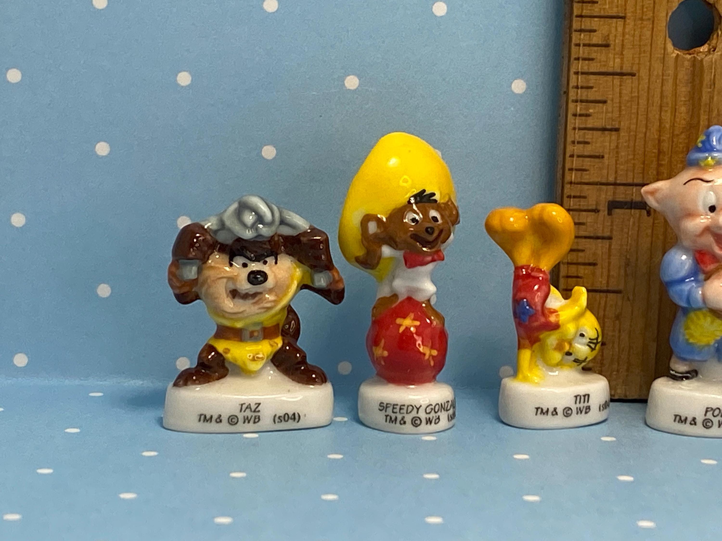 Tiny Looney Tunes Figurines, Taz Speedy Tweety Porky Pig Yosemite Sam ...