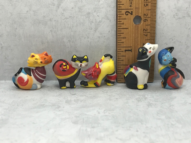 BRIGHT HAPPY CATS Cat Colorful Cartoon Kittens Kitty Kitten Hand ...