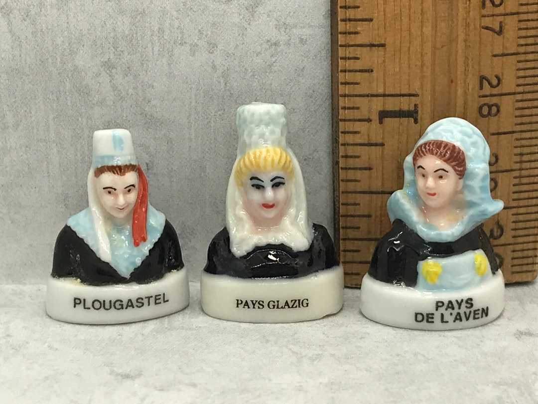 3 FRENCH Women Regional Traditional Folk Costume Hats Headwear Female ...